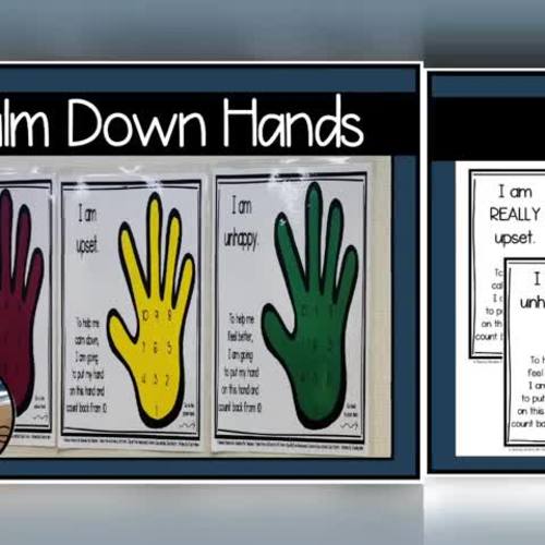 Calm Down Hands | Calm Down Strategies for Mental Health Awareness