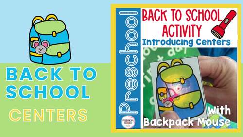 Back To School Activity -Introducing Preschool Centers by Preschool SOS