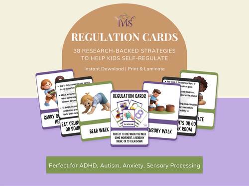 Regulation Cards | 38 Sensory & Self-Regulation Activities for Kids ...