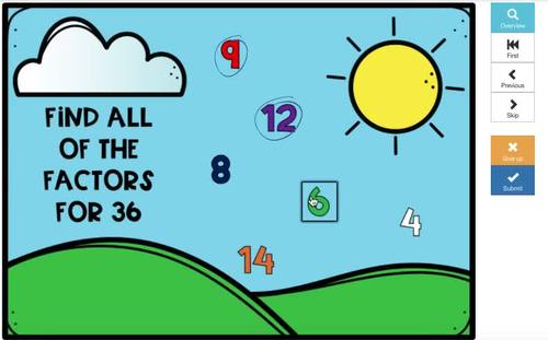 Factors and Multiples BOOM Cards | BOOM Distance Learning by Design ...