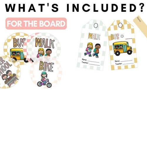 Calm Pastel Classroom Decor | How We Go Home - Dismissal Chart ...