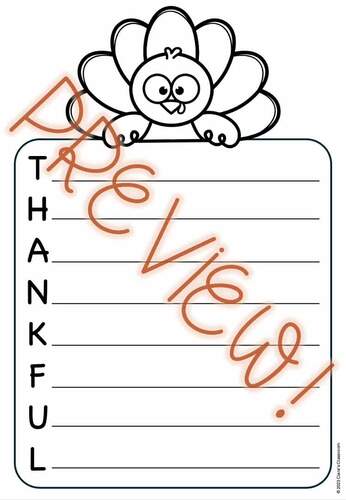 Thanksgiving Writing Templates and Bulletin Board Lettering | TPT