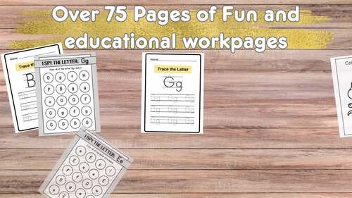 Alphabet and Fine Motor Skills Workbook | PreK & Kindergarten Learning Kit