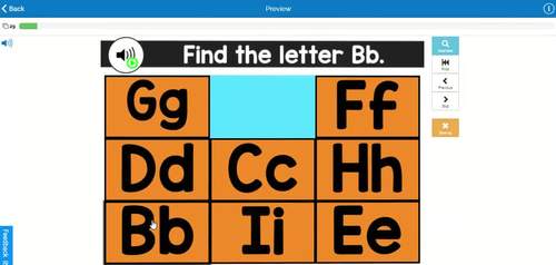 Letter Recognition Game Smartboard Boom Cards Fall Mystery Picture