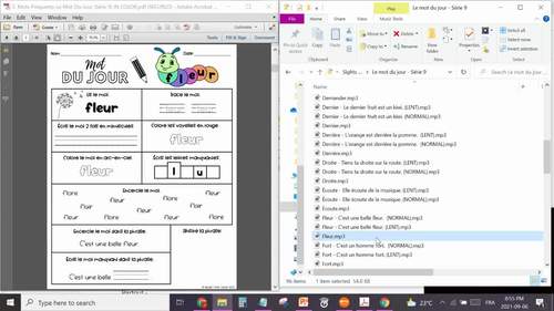 Mots FRÉQUENTS Le Mot du JOUR Pratique Écriture Lecture French Spelling ...