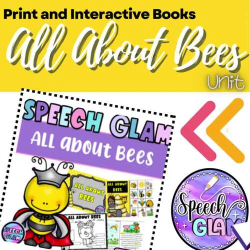 All About Bees Unit Theme by Speech Glam | TPT