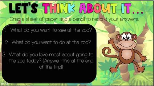 Distance Learning | Virtual Field Trip To The Zoo by The Teachers ...