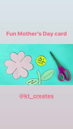 Mother’s Day flower card craft by KT Creates by Katie Bennett | TPT