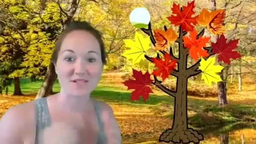 GREEN SCREEN Activity: Editable Fall Bundle-NO PRINT Distance Learning