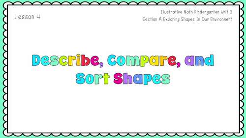 IM Kindergarten Math™ Unit 3 Teaching Slides by Teaching Is The Bees Knees