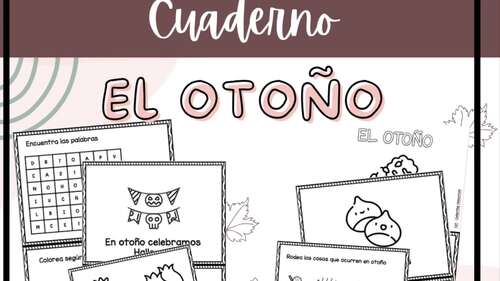 Cuaderno del otoño - Autumn - Español - Spanish by Collecting resources