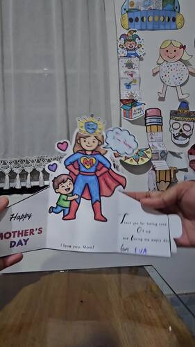 Mother’s Day Super Mom Card Craft | Proverbs 31:25 |Foldable Craft| K-2 ...