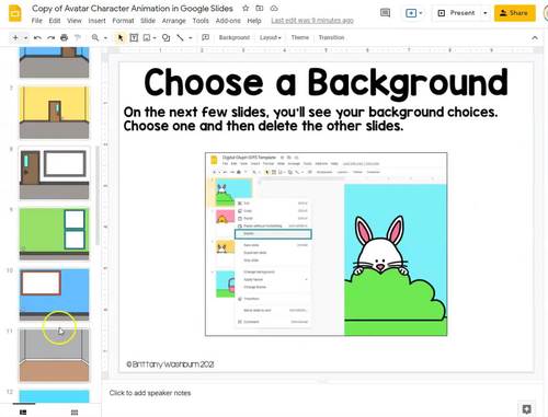 Avatar Character Digital Animation Project by Brittany Washburn | TpT