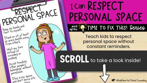 Respecting Personal Space Social Skills Story – Boundaries & Self ...