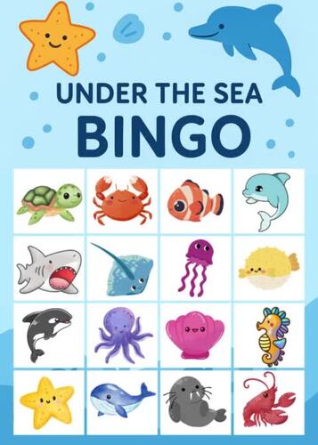 Under the Sea Series: Bingo Game | 16 Boards + Calling Cards + Editable ...