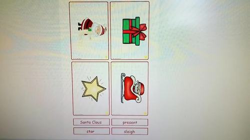 CHRISTMAS flashcards & activities for K & 1st ***ENGLISH resource***