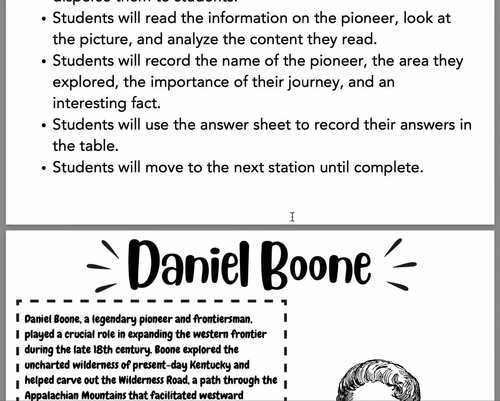 Pioneers of the American West Gallery Walk by A Dads Classroom | TPT