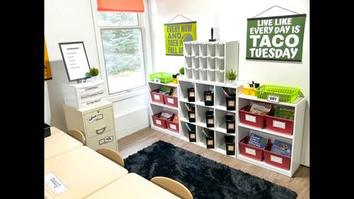 Taco-rrific Teaching Theme Organized Teacher's Tool Kit + Decor Pack