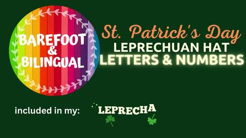 St Patricks Day Letter Clipart | Leprechaun Hats | TPT