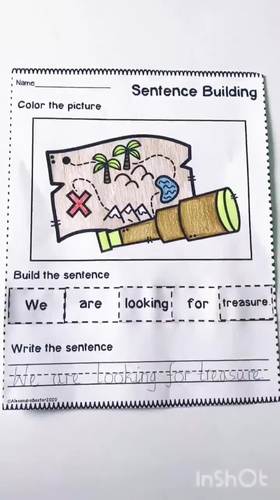 Pirate Sentence Building Worksheets | Sentence Scramble Cut And Paste