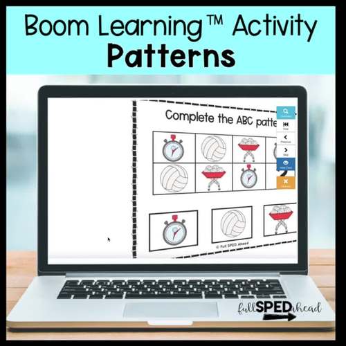Math Centers Geometry Sequences Patterns Boom™ Cards Activity | TPT