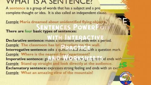 Sentences PowerPoint Writing Lessons and Interactive Practice by ...