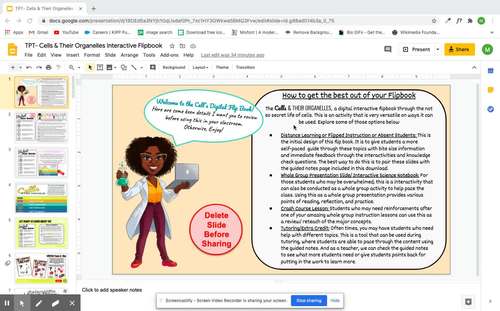 Cells Interactive Digital Flipbook Bundle + FREE BONUS (Google Slides)