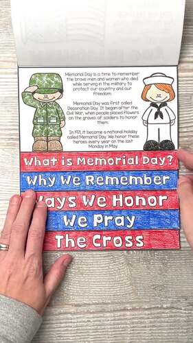 Memorial Day Craft for Patriotic Christian Bible Homeschool and Sunday ...