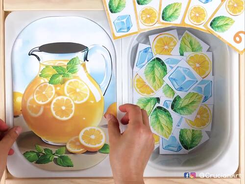 Let’s Make Lemonade Flisat Insert: Match & Count up to 12 Activity