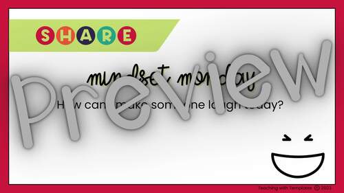 Promethean Flipchart Morning Meeting August ActivInspire Positive Classroom