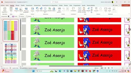 Etiquetas escolares azul erizo S o n i c / Cuadernos, lápices útiles ...