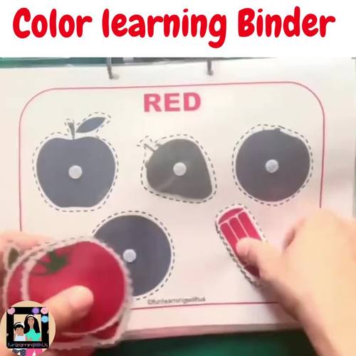 Busy Book - Color Learning Binder for Toddlers |Interactive Toddler ...