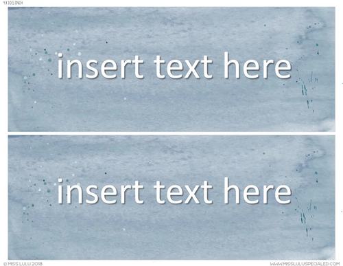 Frosted Blues Watercolor Editable Classroom Labels by Miss Lulu