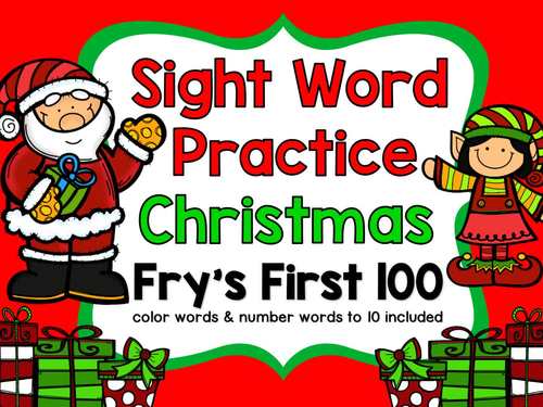 Sight Word Practice Video, Fry's First 100, Christmas by Teaching with ...