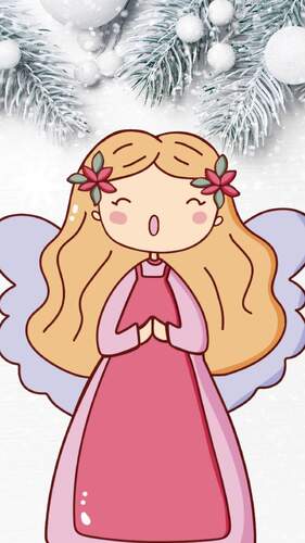 Christmas Angels Clip Art | Winter Boy Girl Angels Clipart Set December ...