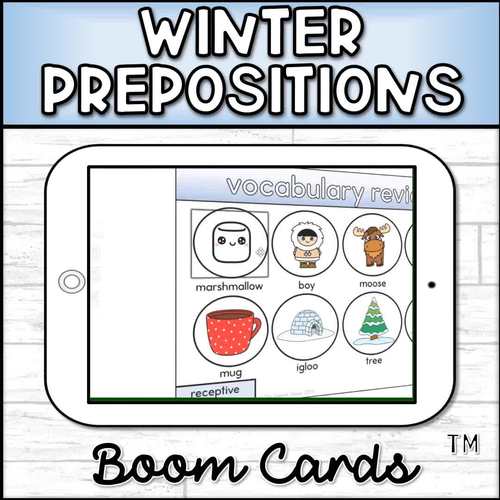Winter Prepositions BOOM Cards™ Bundle by The Speech Shack | TPT