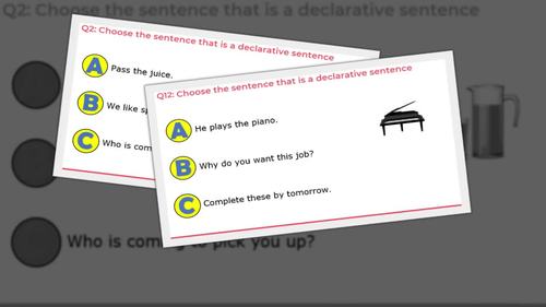 Sentence Structure Review Worksheets Slides Self-Grading Forms Digital ...
