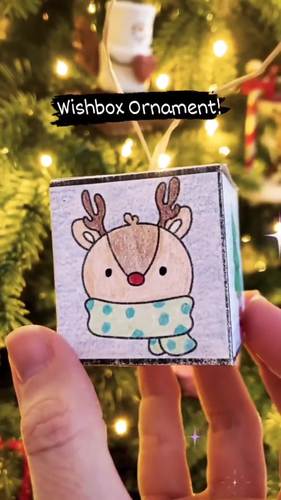 Wish Box 3-D Paper Christmas Ornaments for Upper Elementary | TpT