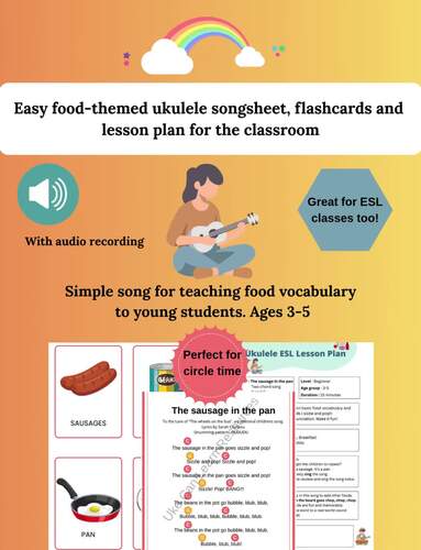 Ukulele Song for the Classroom | Easy Lesson Plan + Flashcards + Audio ...