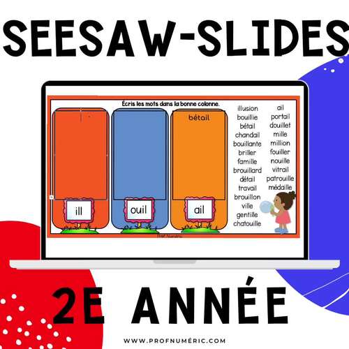Digital French Seesaw French Google Classroom distance learning MAI 2e