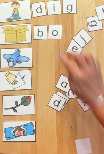 CVC/Digraphs Word Building/Spelling/Literacy Center/Tapping/Decoding ...