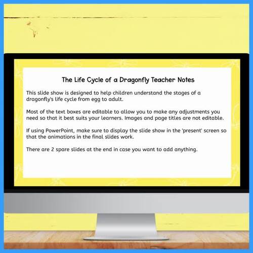 The Life Cycle of a Dragonfly Insect PowerPoint Presentation Slide Show