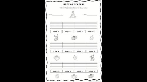 Christmas Music Worksheets by Nessa's Music Printables | TPT