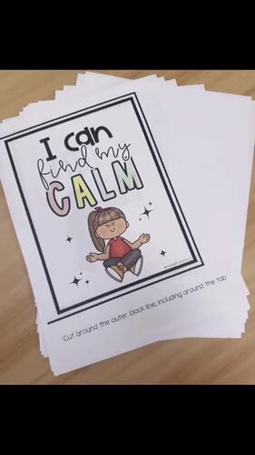 Calm Down Flip Book, Calming Strategies, Special Education, Classroom ...