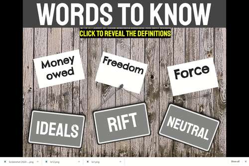 Patriots and Loyalists Interactive Google Slides™ Presentation Distance ...