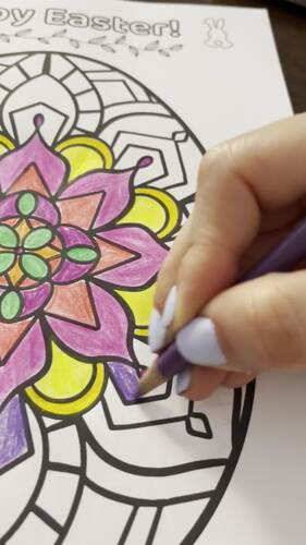 Easter Egg Coloring Pages – Mandala Printables for Kids – Spring Activity