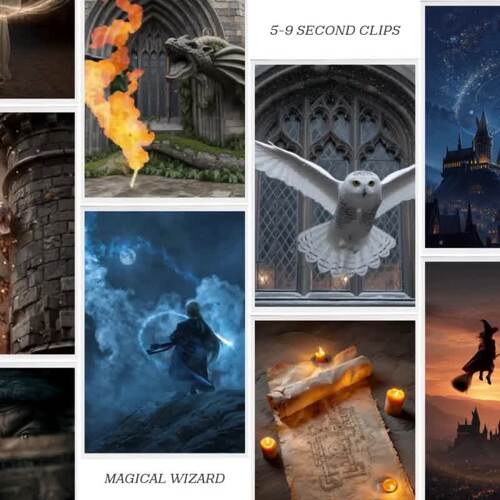 790 Magical Wizard CG Digital Backdrops, Wizard stock, Harry Potter ...