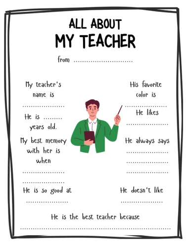 End of Year Memory Book | Printable Writing & Drawing Activities ...