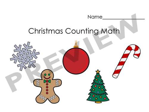 Christmas Counting Math by CreativeTeach123 | TPT