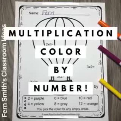 Color By Number Multiplication Transportation With Free Bonus Coloring ...